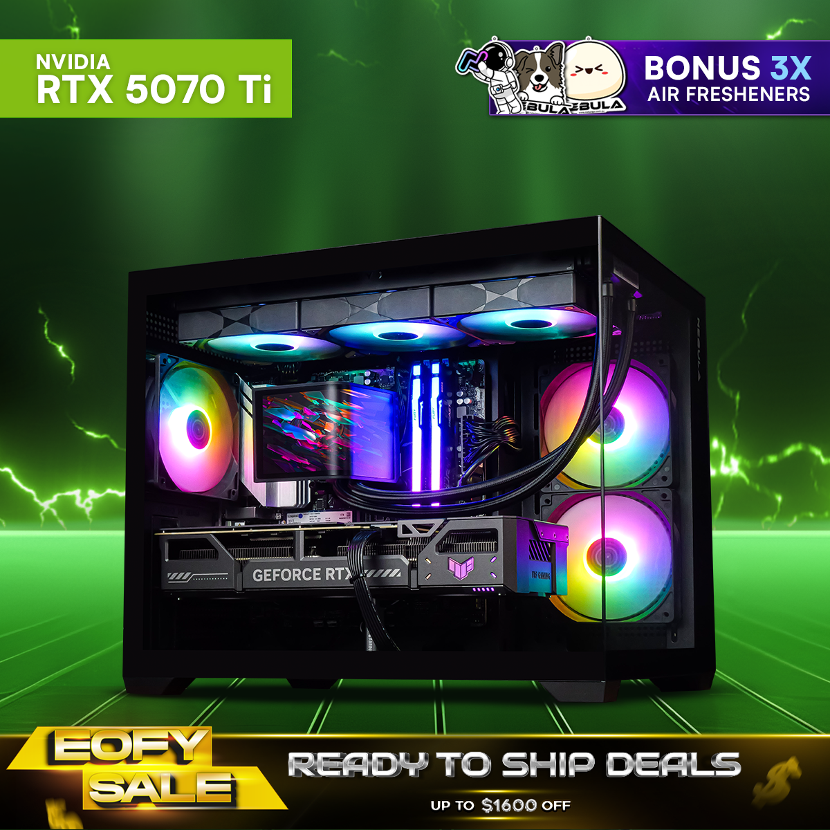 Lilac Pulse: RYZEN 7 7800X3D | RTX 5070 Ti – Nebula PC